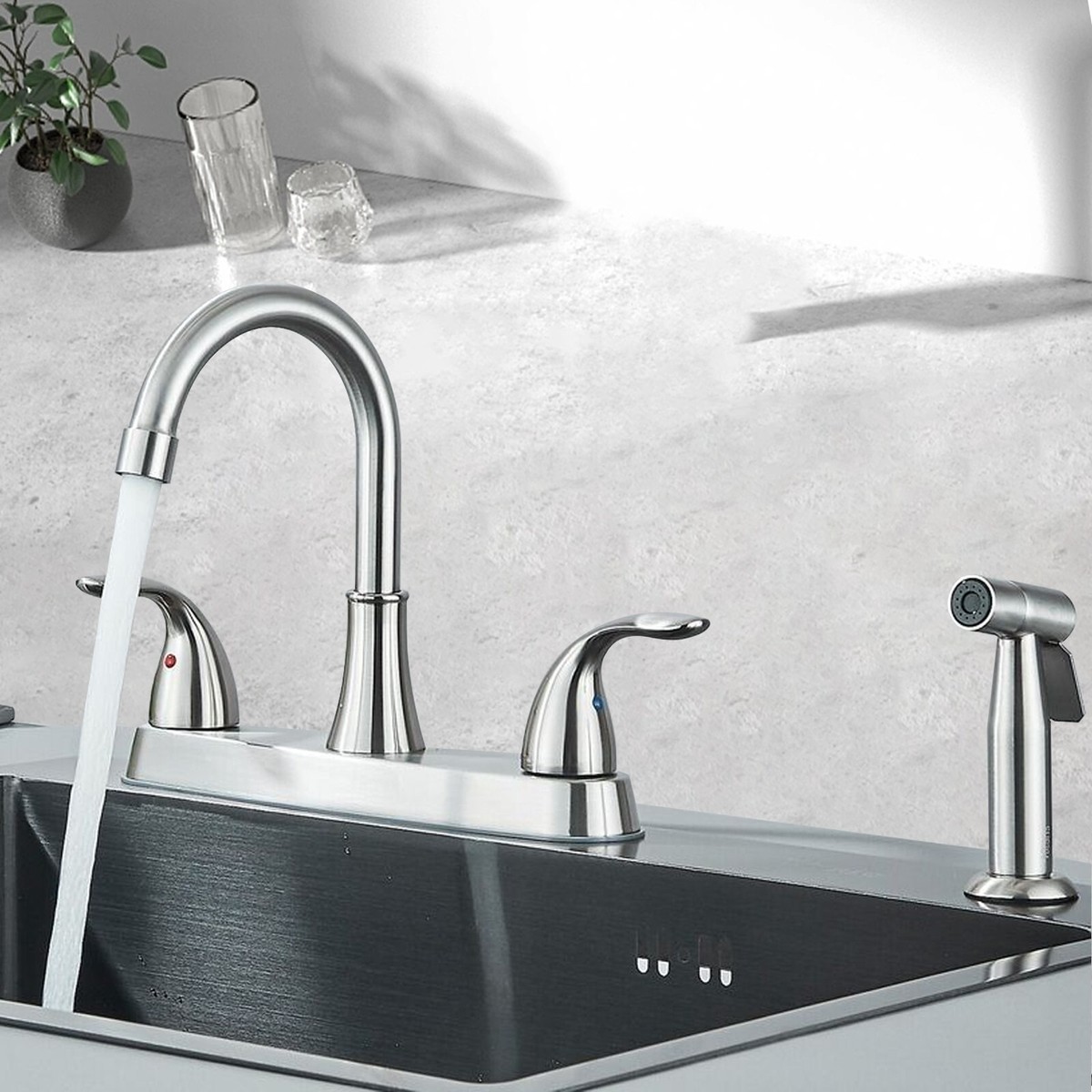Moen Kitchen Faucet 3 Hole Moen Kleo Single Handle High Arc Pull Down