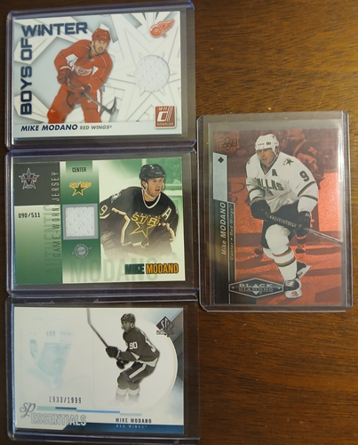 Mike Modano 4 Card Lot, Jersey, #'ed Detroit Red Wings Dallas Stars | eBay