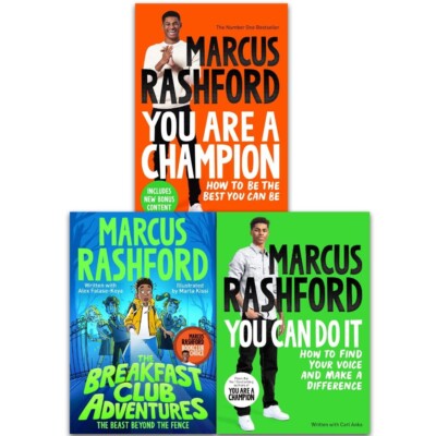 Marcus Rashford Collection 3 Books Set The Breakfast Club Adventures ...