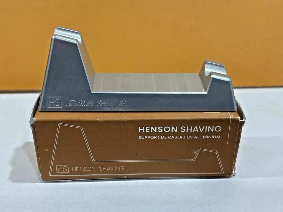 Henson Aluminum Double Edge Safety Razor / Stand/ Blades Pack - Select ...