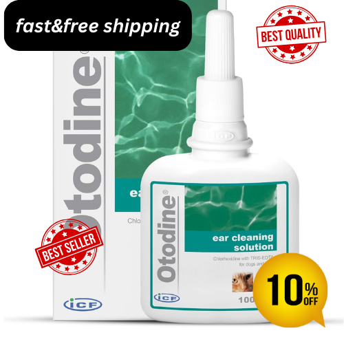 ICF Otodine | Cat & Dog Ear Cleaner Solution , Dog Ear Drops to Stop ...