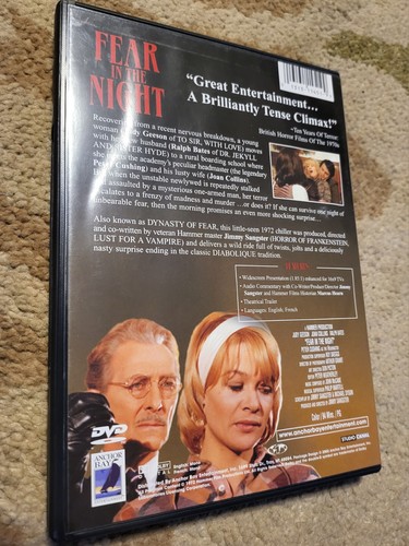 FEAR IN THE NIGHT (1972) PETER CUSHING JUDY GEESON 2002 DVD LIKE NEW! | eBay