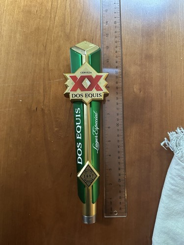 DOS EQUIS CERVEZA XX LAGER ESPECIAL TAP HANDLE RARE 12 1/2" TALL ...