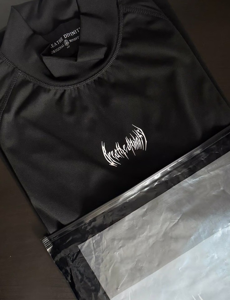 BREATHE DIVINITY VOID TECH Essential Mock Neck Compression Shirt L SOLD OUT NEW | eBay