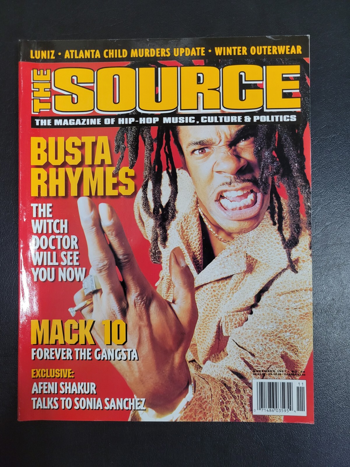 The Source Magazine NO.98 - November 1997 Busta Rhymes | eBay