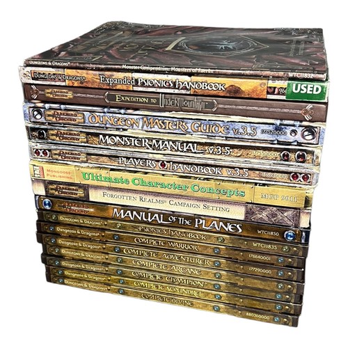 WoTC AD&D Dungeons & Dragons 3rd & 3.5 Edition Lot of 15 Books RPG d20 ...