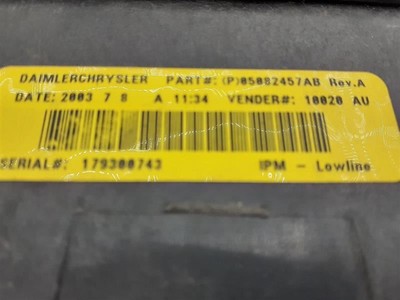 Fuse Box Engine Fits 03-05 CARAVAN 1356010 | eBay