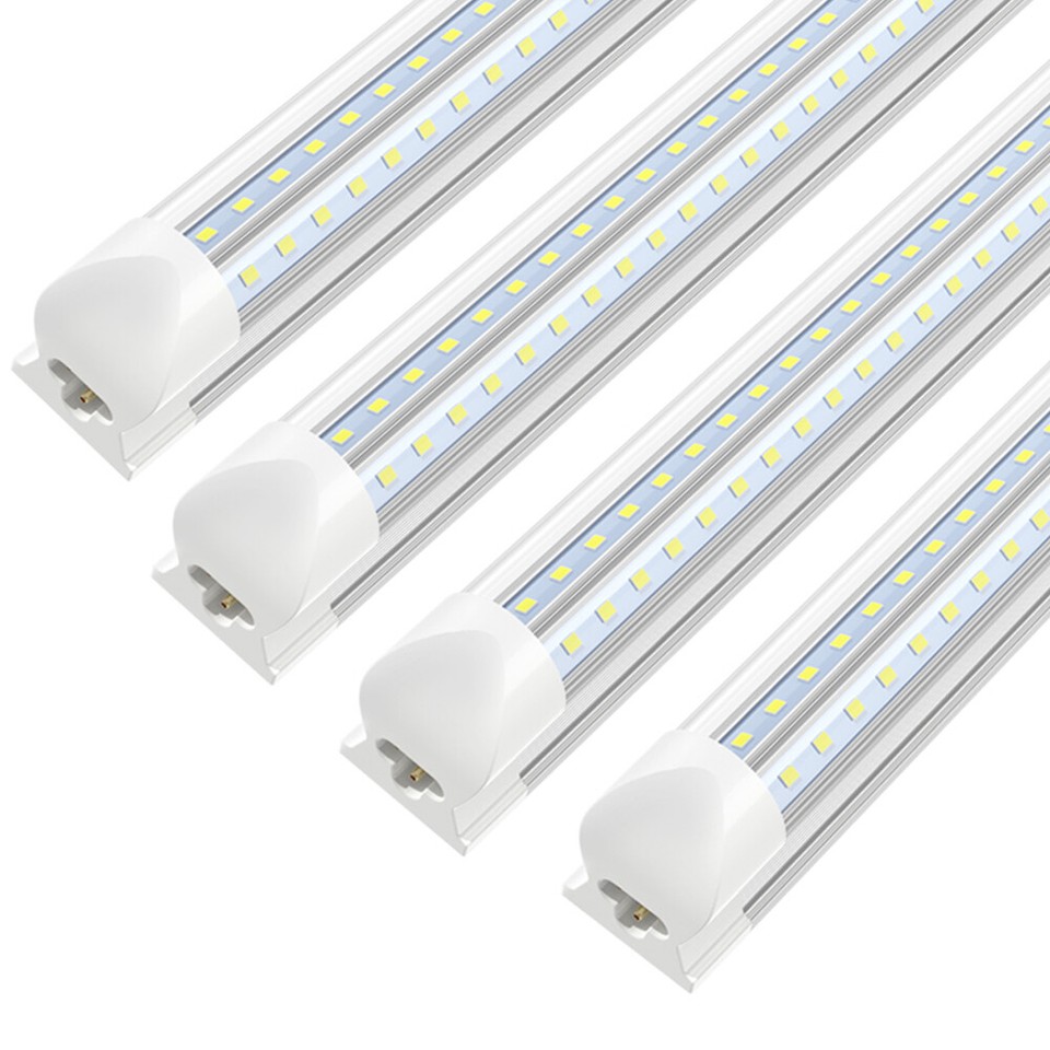 8FT 72W T8 Integrated LED Tube Light Bulb 6500K 8 Foot LED Shop Lights ...