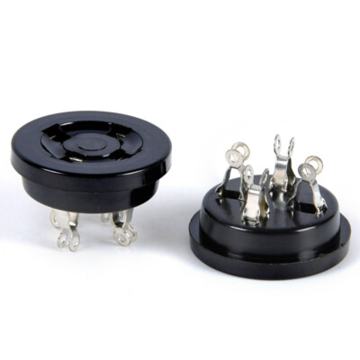 50pcs 4Pin Vacuum Tube Socket Valve Base Tester Adapter Bakelite Fr ...