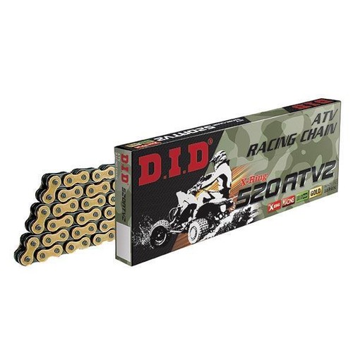 Chaîne DID Quad 520ATV2 Ges 82 Maillons Raccordement À Agrafe Adly ...