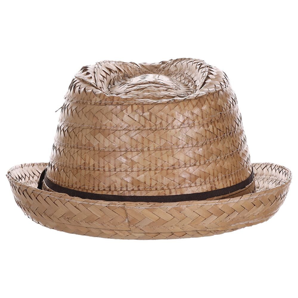 SCALA * MENS GAMBLER HAT * L/XL * NEW BURI STRAW PANAMA STYLE SUN SHADY ...