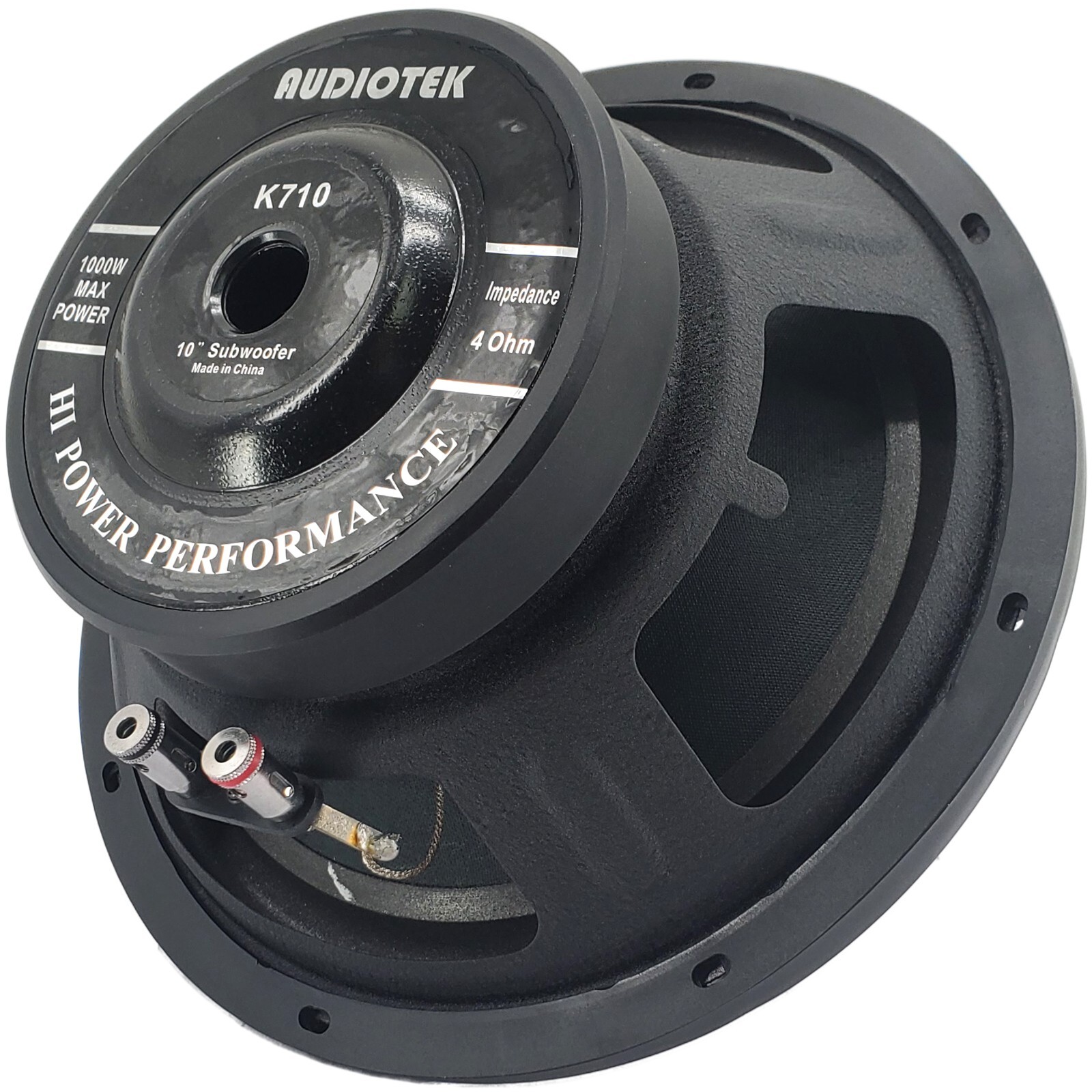 2x New Audiotek 10 Inch 1000 Watts Car Audio Subwoofer w/ 4 Ohm Power - 2 SUB | eBay