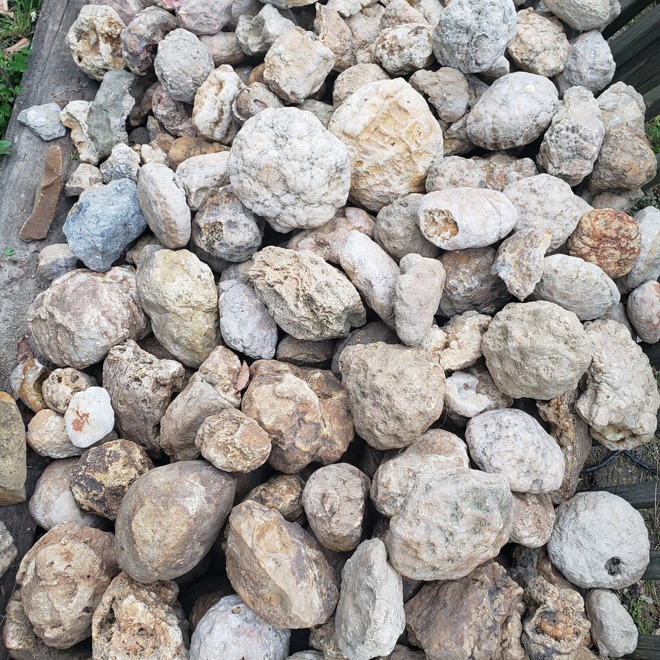 Natural Semi Solid - Solid Agates Geodes Nodules Lapidary Bulk Lot 2LB ...