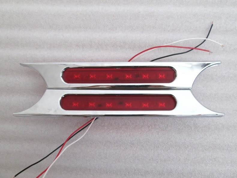 Bagger lights Led Taillight Saddlebags Fender 4 Harley Touring Softail ...
