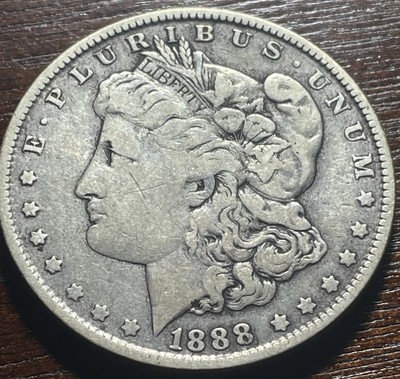 1888-O Morgan Silver Dollar, Hot Lips Variety VAM-4 Top-100, Old US $1 ...
