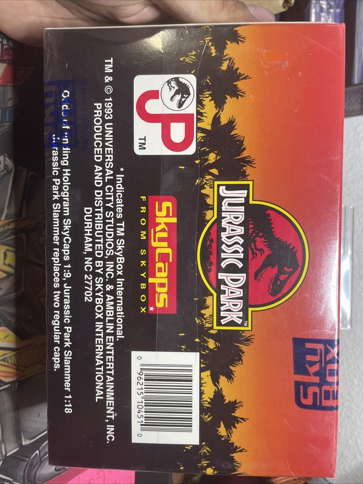 JURASSIC PARK T-REX, DINOSAURS POGS/MILKCAPS UNOPENED BOX WITH (36 ...