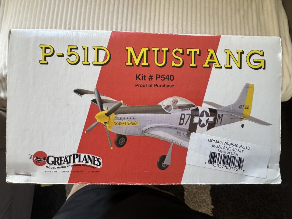Great Planes P-51D Mustang RC 57” Vintage Kit NOS | eBay