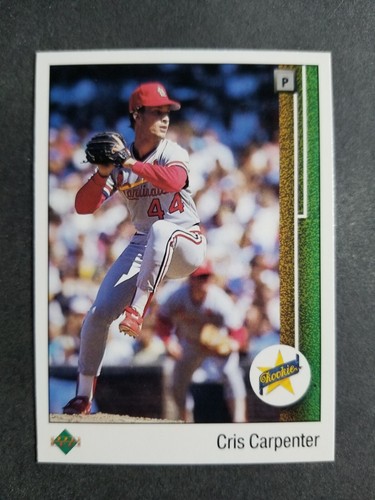 1989 Upper Deck rookie CRIS CARPENTER card # 8 [C1] | eBay
