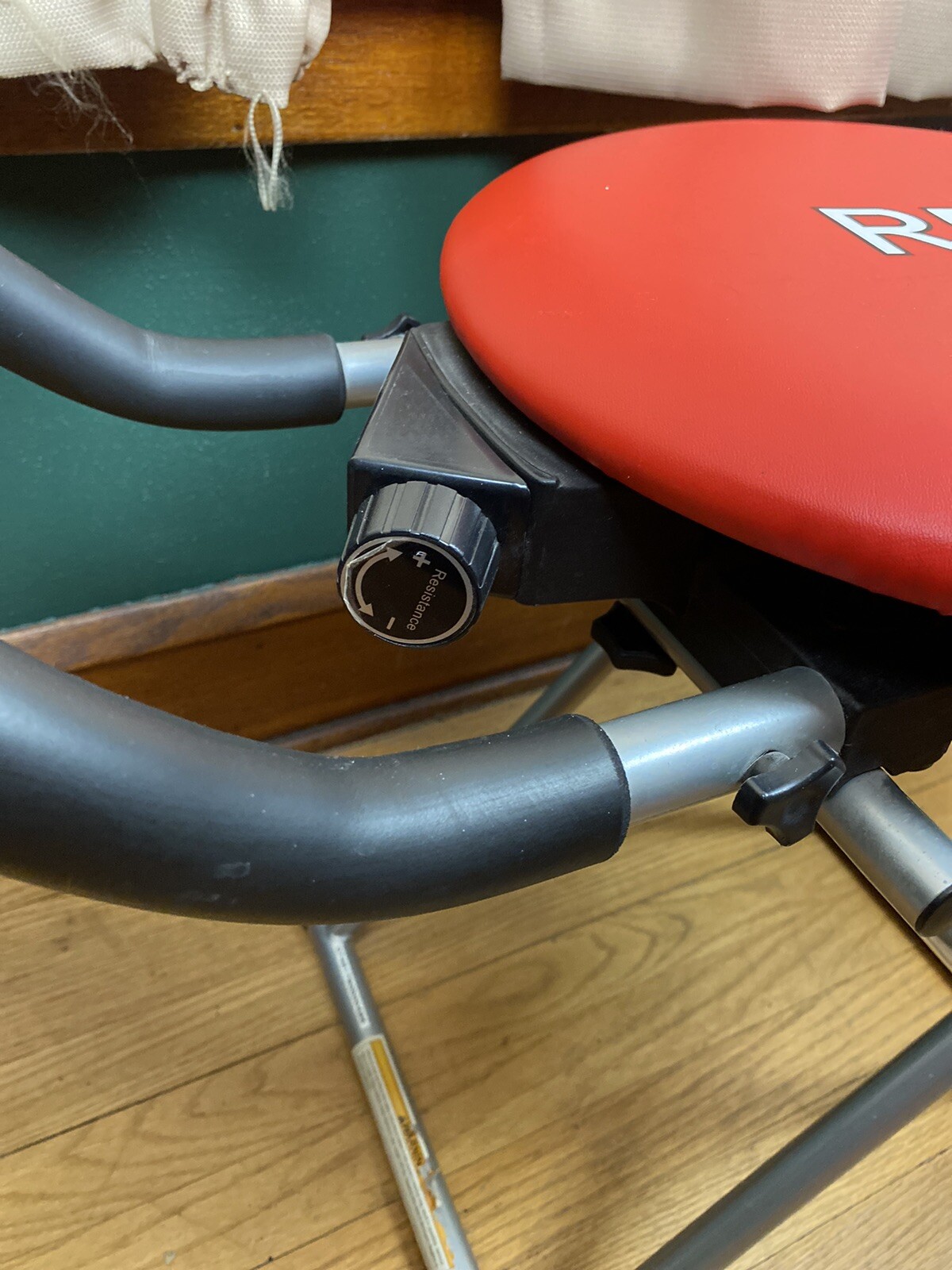 Red XL Fitness Abdominal Exercise Chair Core Resistance Rotation AB ...