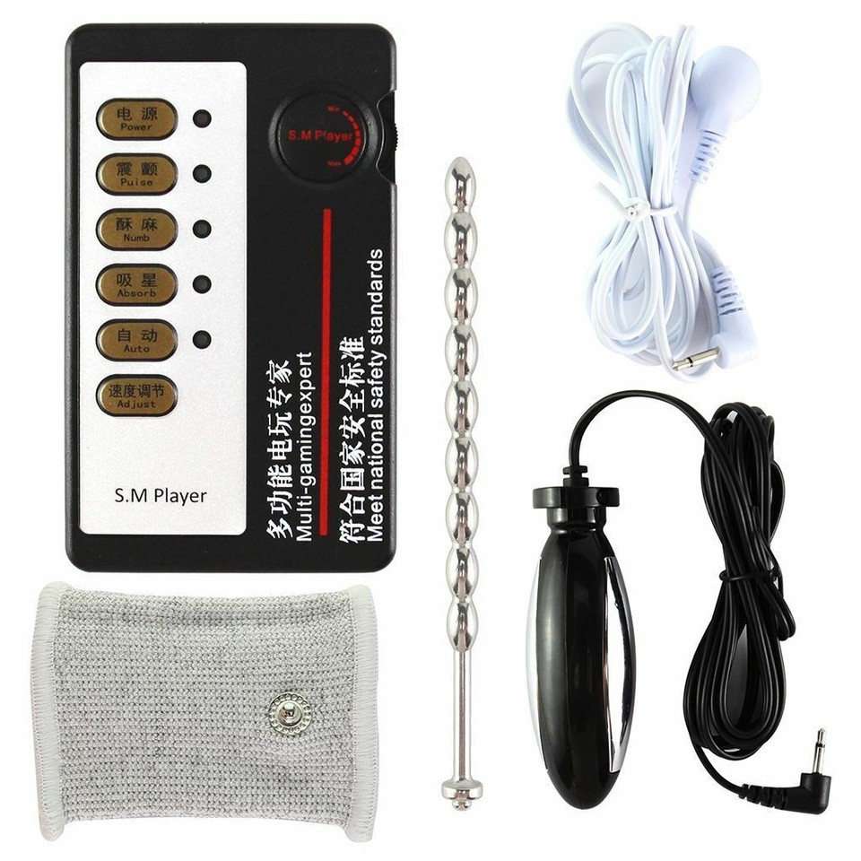 E-Stim Electric S-hock Penis Enhancer Anal Plug Stretcher Dilator ...