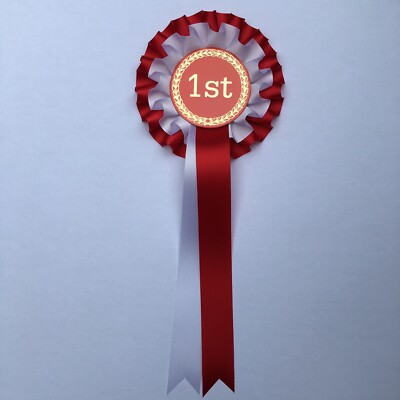 Award Rosettes Individual Placing 2 Tier Rosettes 1st - 6th Place FREE ...