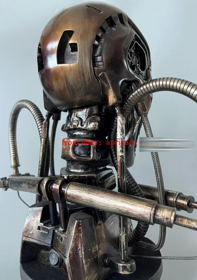 Terminator T2 Skull Skeleton Collectible Resin Alloy Skeleton Statue ...