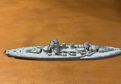 Conte Di Cavour Italian Battleship Waterline Ship Model Marked Comet ...