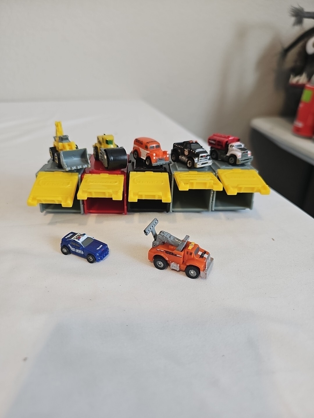 TONKA Tinys Mini Micro Machine Vehicles Trucks Emergency Lot Of 7 W/ 5 ...