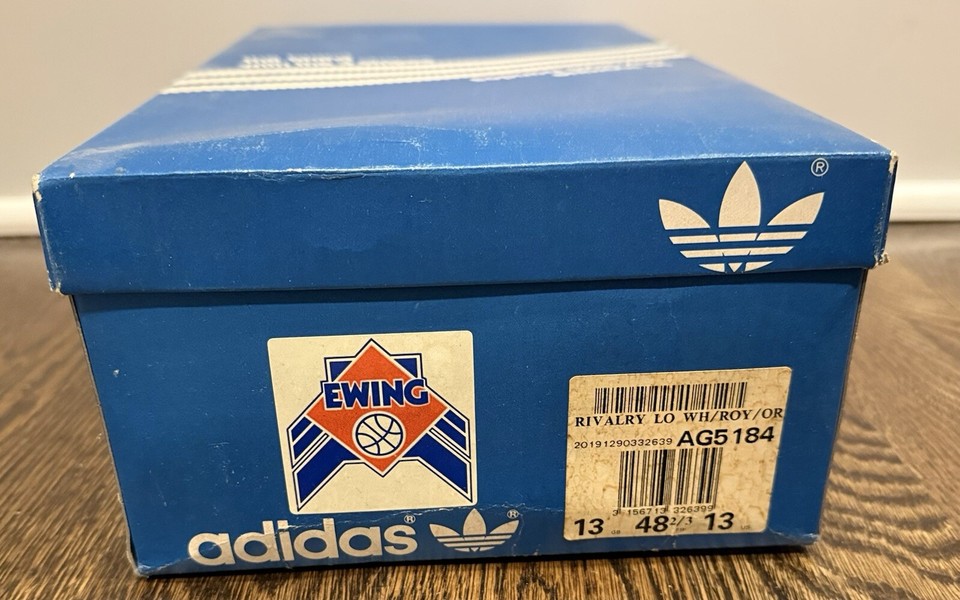 Vintage 1986 Adidas Rivalry Patrick Ewing Sneakers France Unworn In Box ...