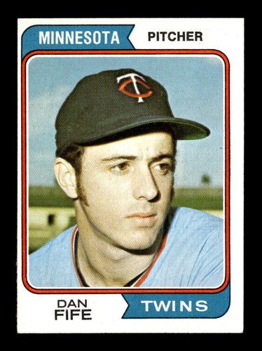 1974 Topps #421 Dan Fife Minnesota Twins Rookie RC EX Baseball Card ...