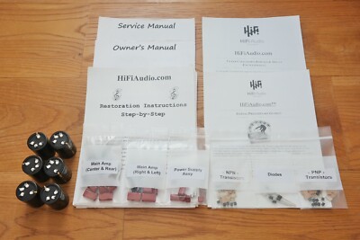 Adcom GFA-6000 restoration recap upgrade kit repair filter capacitor ...