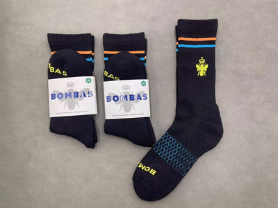 3 pair Bombas Women's All-Purpose Performance Calf Socks Size M bee ...