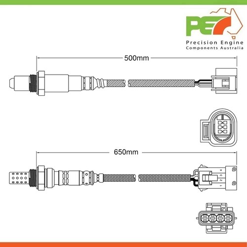 2x OEM Pre-Cat & Post-Cat Oxygen Sensors For Mini R56 2 door Hatch ...