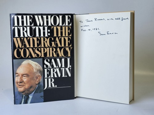 The Whole Truth by Sam J. Ervin Jr SIGNED Autograph HC Book | eBay