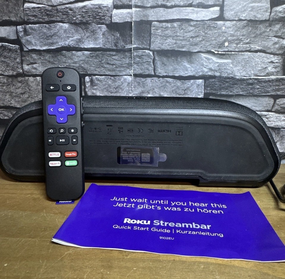 Roku Streambar HDR 4K HD TV Streaming Media Player Soundbar Netflix ...