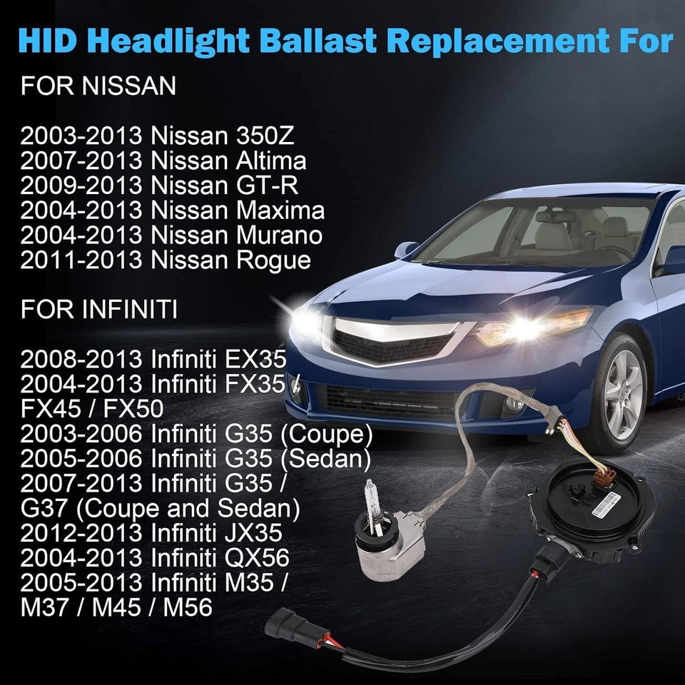 2 Set For 07-15 Infiniti G35 G37 Q40 Q50 Xenon Ballast Igniter HID D2S ...