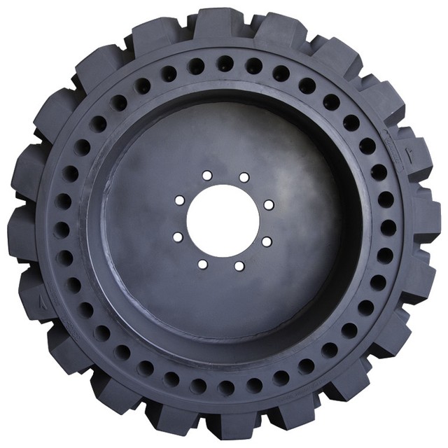 Set of 10x16.5 Prowler Solid Pro Flex Skid Steer Tires and Wheels ...