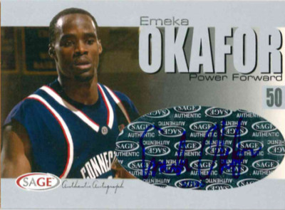 EMEKA OKAFOR 2004 SAGE AUTO SILVER /120 | eBay