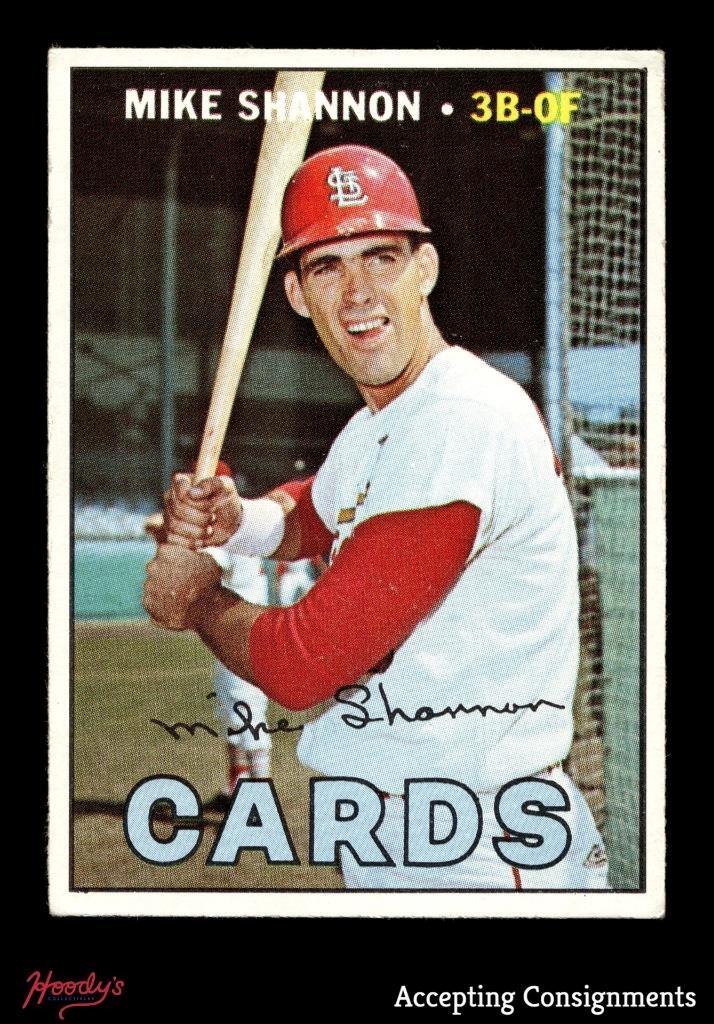 1967 Topps #605 Mike Shannon EX CARDINALS High Number | eBay