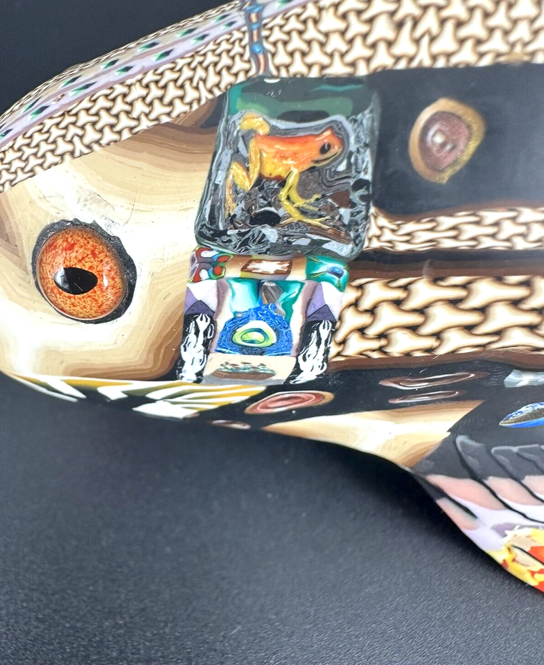 $4,400 ADAM THOMAS REES SIGNED Aquatic FISH POLYMER CLAY SCULPTURE ...