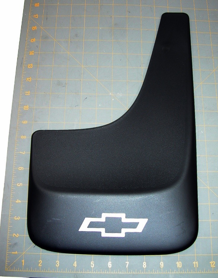 Black Contoured Mudflaps Mud Flaps W/ Logo For Silverado S10 New ...