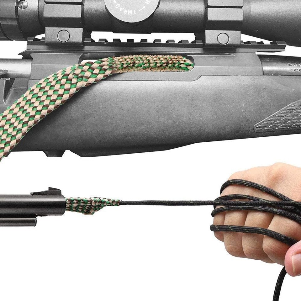 Bore Rope Gun Barrel Cleaning Snake for 30 303 308 30-06 7.62mm Rifles ...