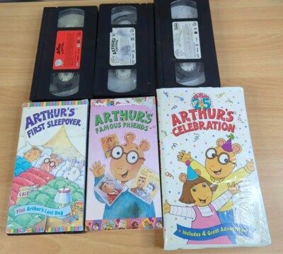 Arthur Vhs Lot Of 6 Video Cassette Tapes Children's Cartoon Vintage B28 ...