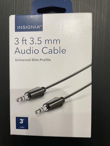 INSIGNIA 3ft 3.5 mm AUDIO CABLE for phone ipod tablets car stereo | eBay
