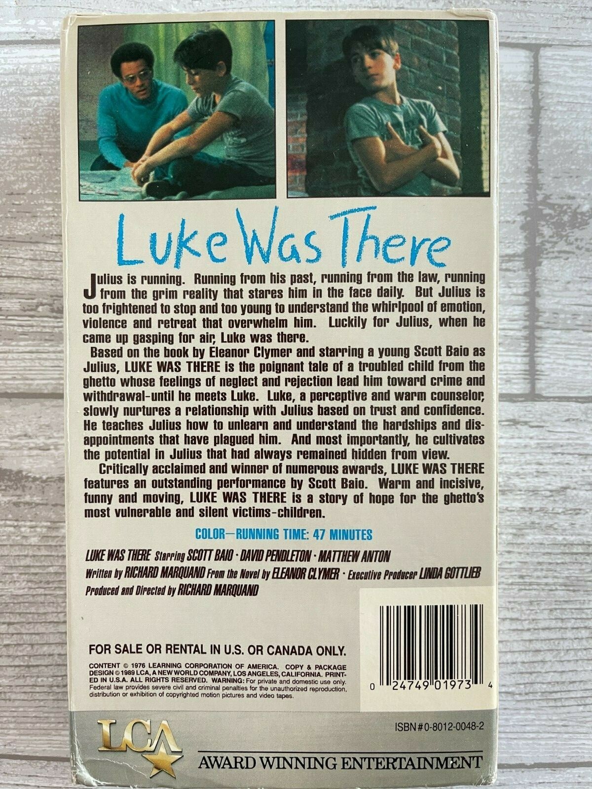 Luke Was There VHS Scott Baio David Pendleton Matthew Anton 1976 Free ...