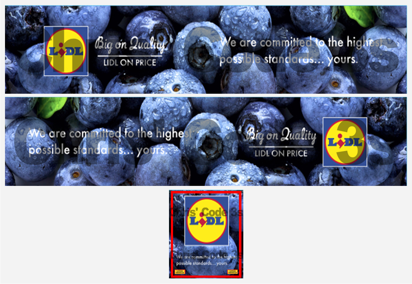 Code 3 Adhesive Vinyl Trailer Decals - LIDL Livery - 1/50 1/64 1/76 1/ ...