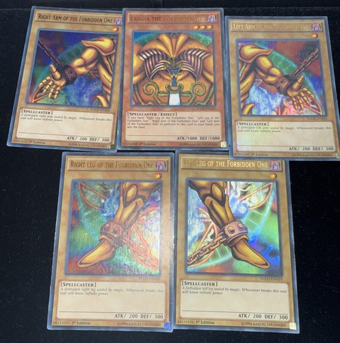 Yugioh Exodia The Forbidden Holo Ultra Rare Original Complete Set | eBay