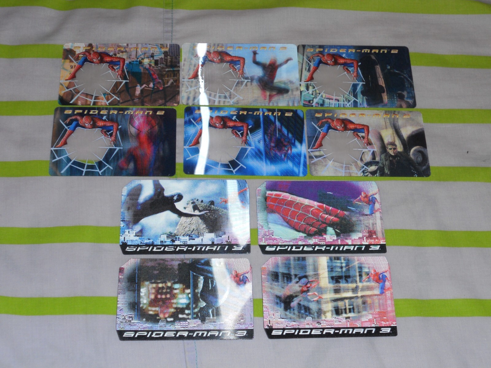 Spider-Man 2 Lenticular Decoder Card Set of 6 Lunchables & Spider-Man3 ...