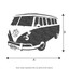 VW Camper Van Reusable Wall STENCIL- Decorating Home Decor -Wall Art ...