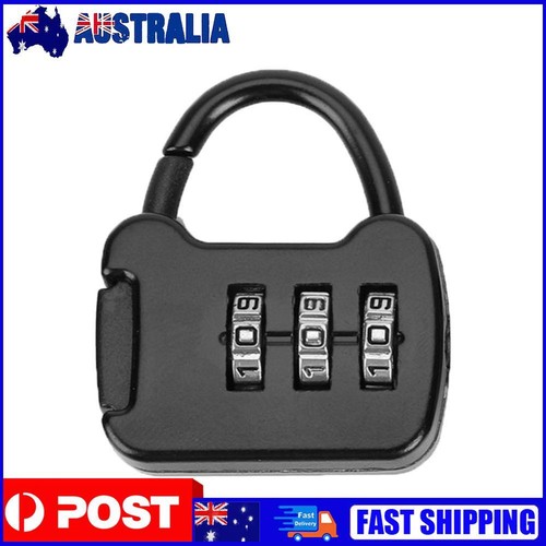 Zinc 3 Digit Code Combination Password Lock Mini Carrying Case Lock ...